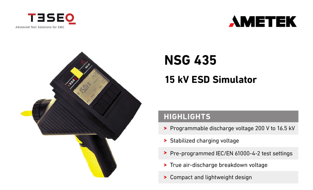 Teseq NSG 435 - Rent & Buy New 16 kV ESD Simulator
